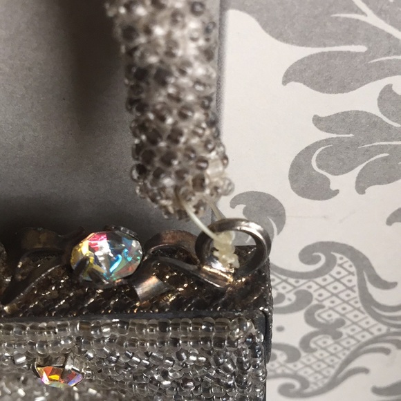 Estate | Bags | Vintage Silver Beaded Rhinestone Handbag | Poshmark